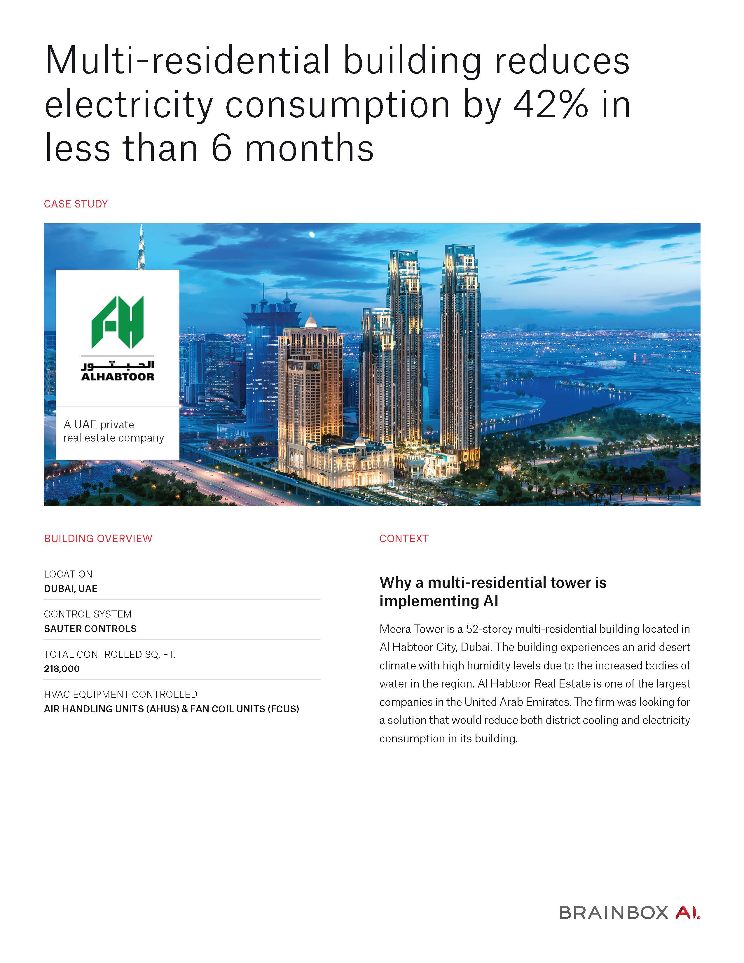 Multi-residential building reduces electricity consumption by 42% in less than 6 months